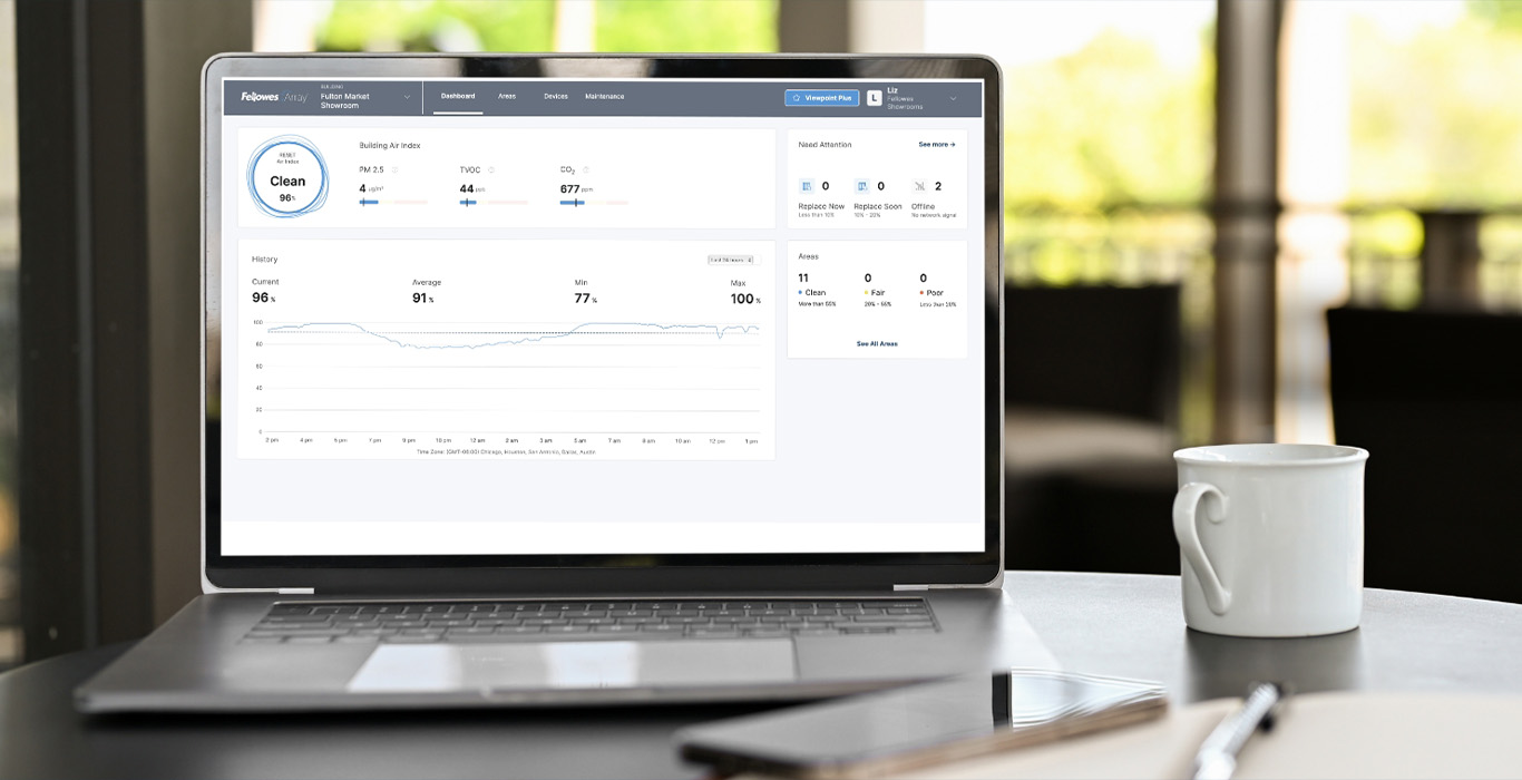 Array™ Networked Air Purifiers & Monitoring - Fellowes®